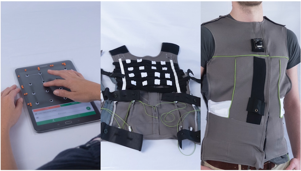 Tactile Board presented at MUM 2020 - Prototype for haptic communication